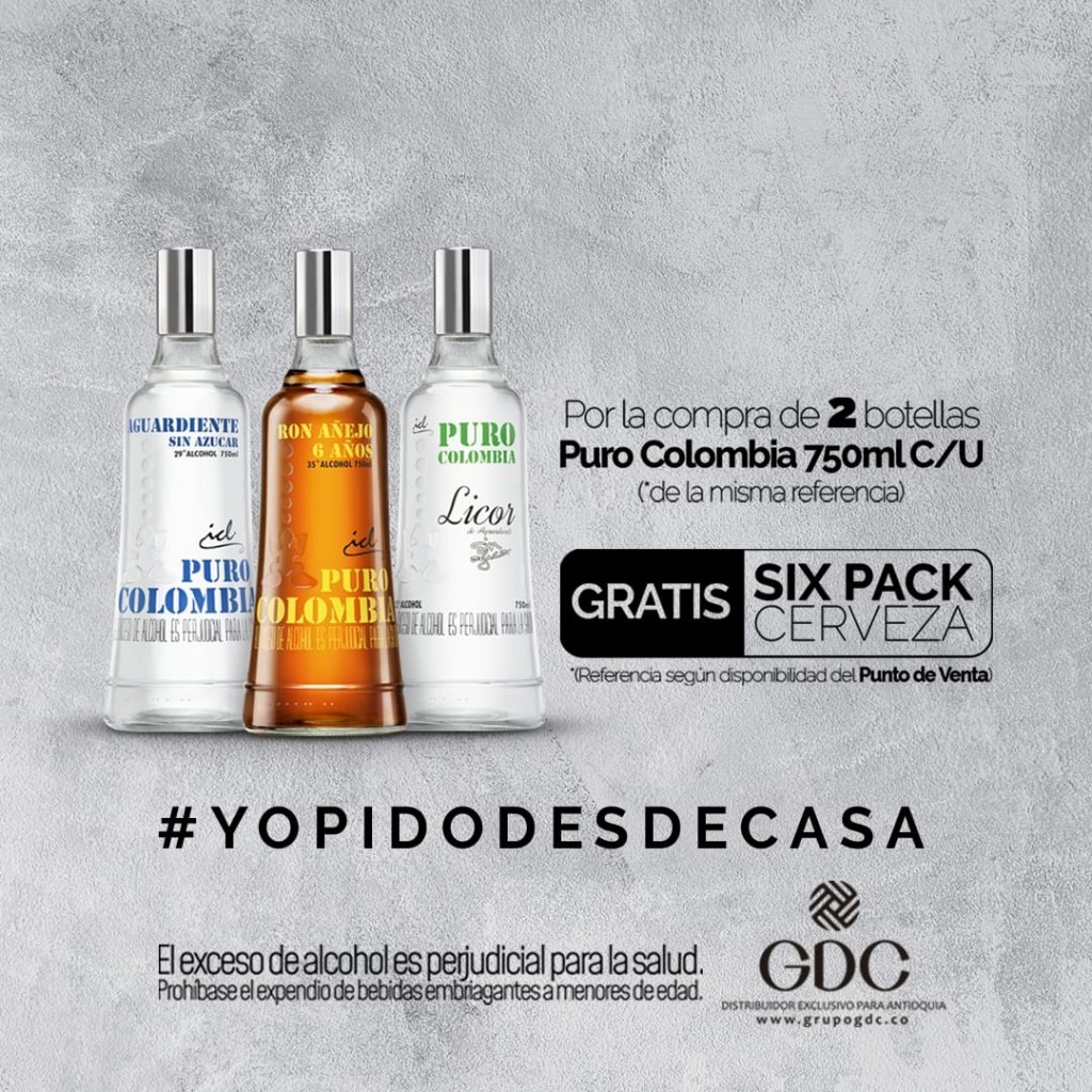 GDC | COMBO PURO COLOMBIA GRATIS SIX PACK DE CERVEZA